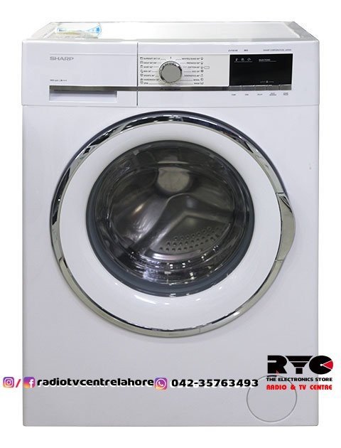 ES-FS814BX-W-C Sharp Front Load Auto Washing Machine